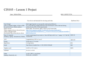 CIS105 Lesson 2Project 1 35779729 - Directions : Explore your digital ...