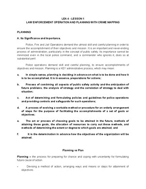 Crime-mapping - Crime-mapping - LEA 4 - LESSON 2 LAW ENFORCEMENT ...