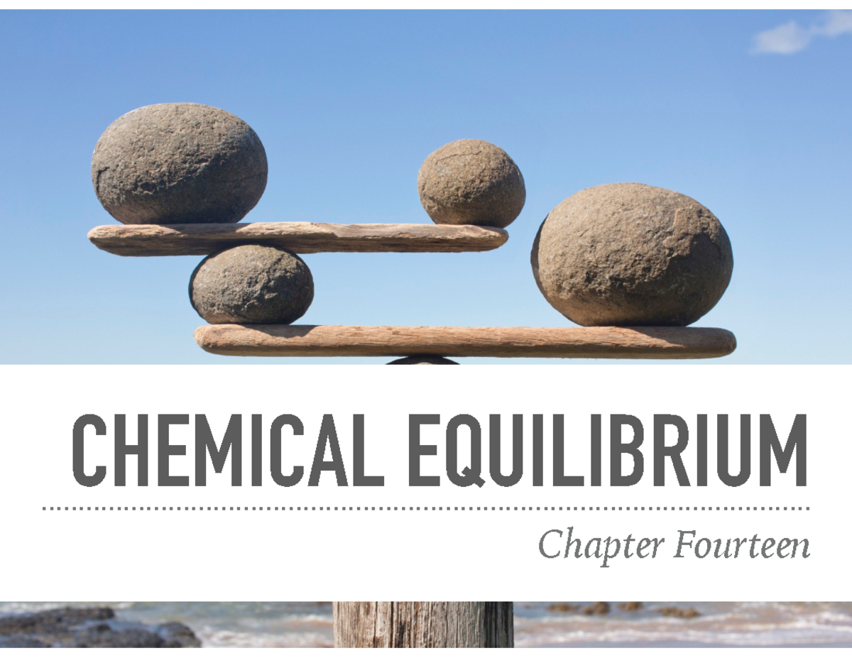 Chapter 14 Chemical Equilbrium - CHEMICAL EQUILIBRIUM Chapter Fourteen ...