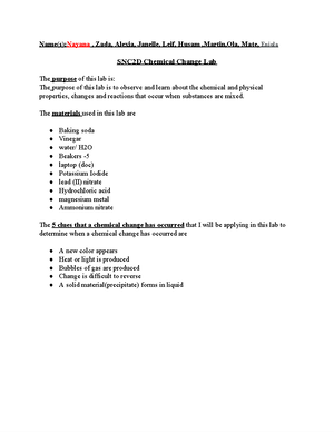 Grade 9 review - good luck - BIOL 110 - Studocu