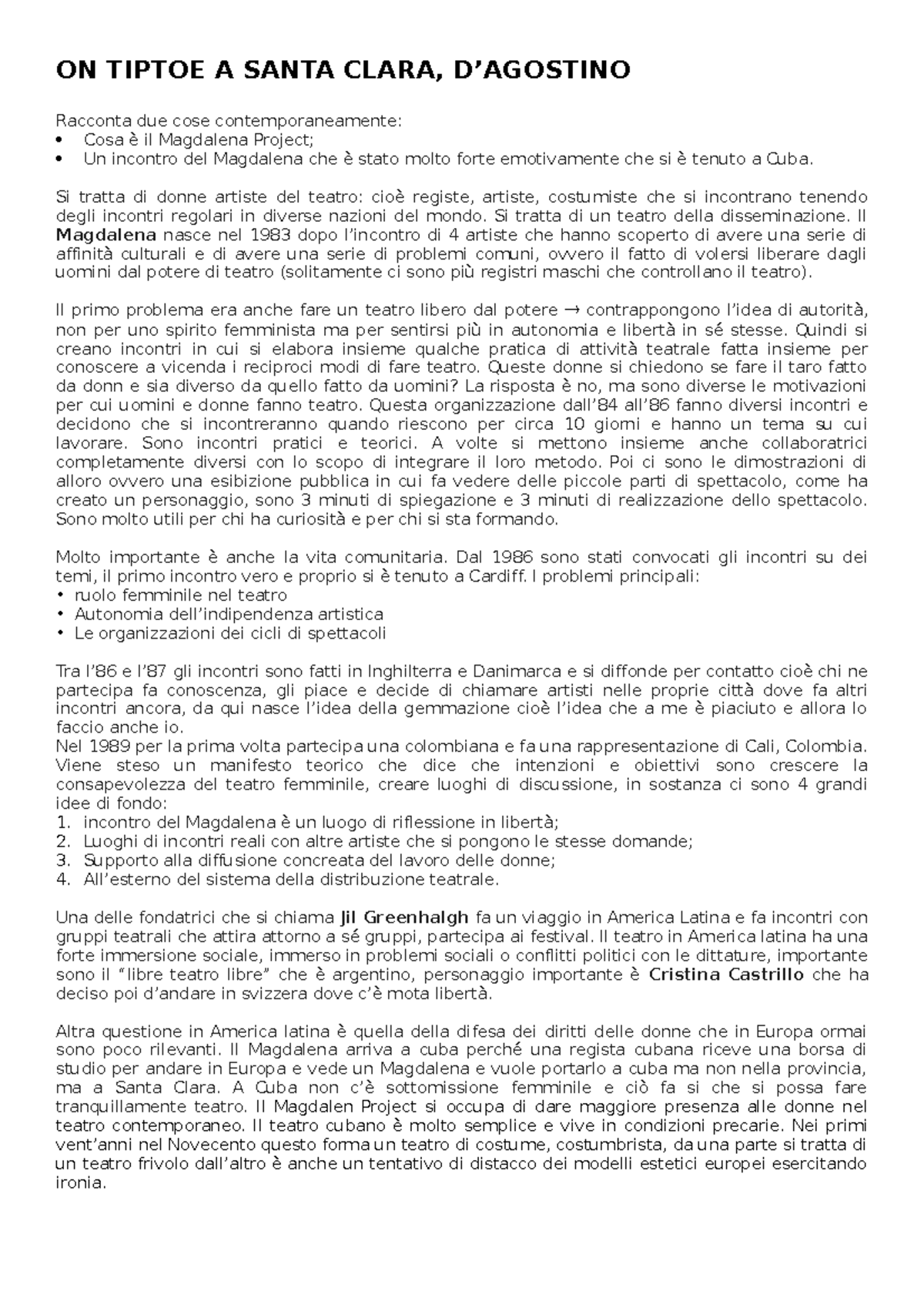 On Tiptoe A Santa Clara - ON TIPTOE A SANTA CLARA, D’AGOSTINO Racconta ...