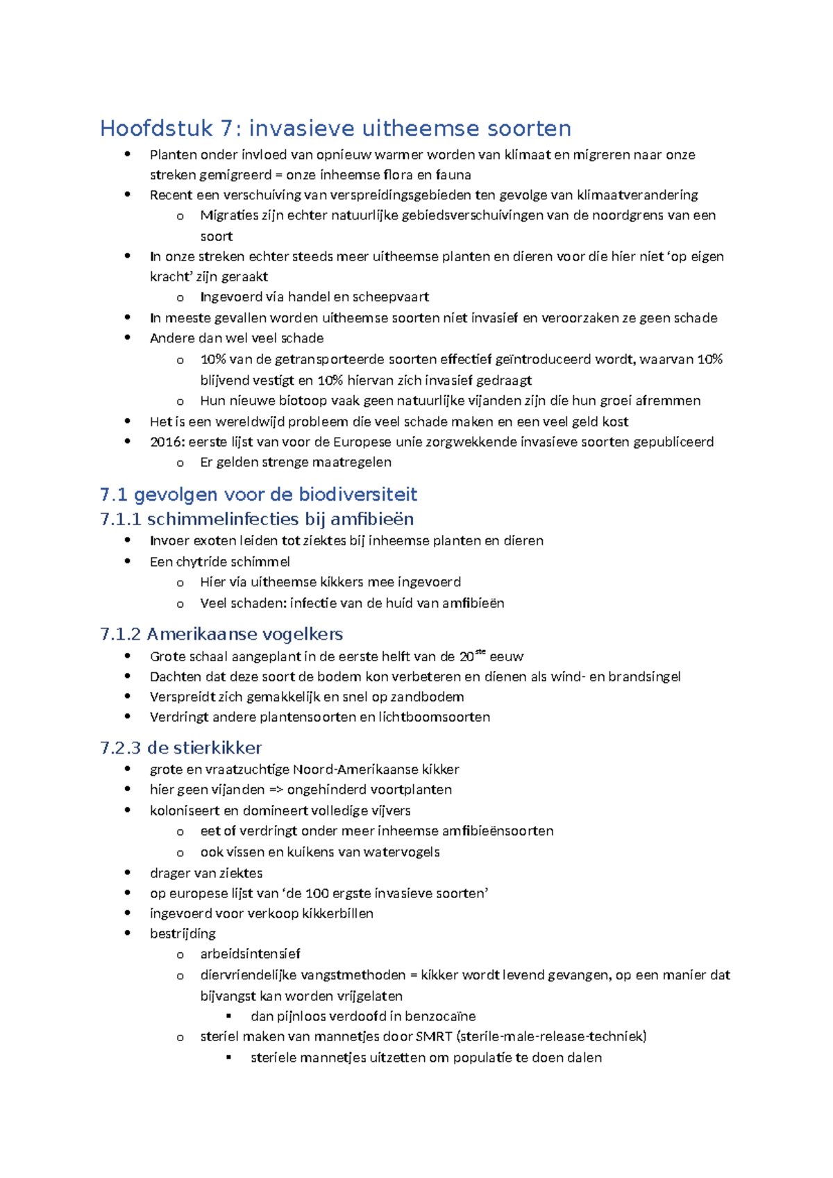 Hoofdstuk 7 - invasieve soorten - Hoofdstuk 7: invasieve uitheemse ...