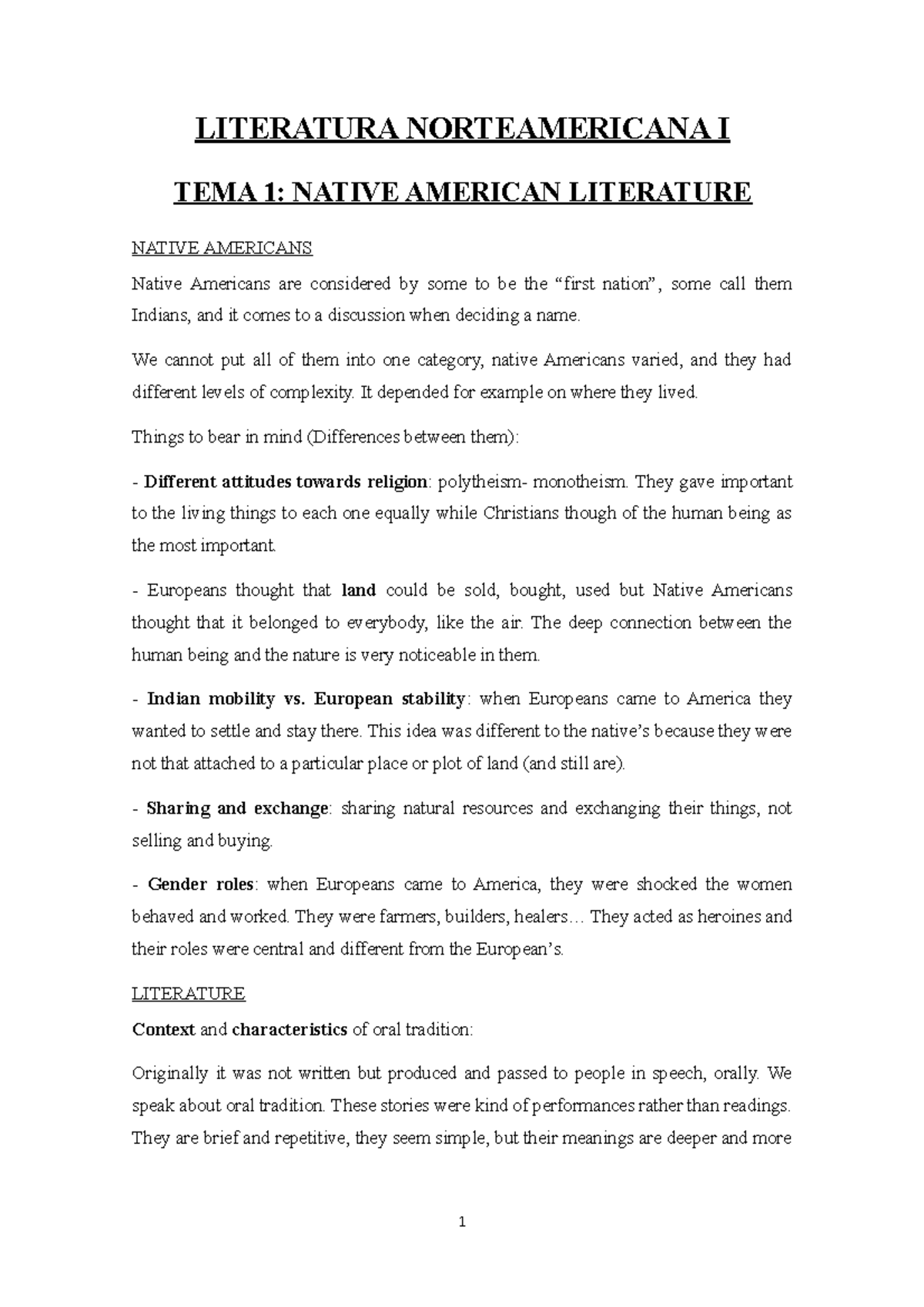 Apuntes literatura norteamericana completos - LITERATURA NORTEAMERICANA ...