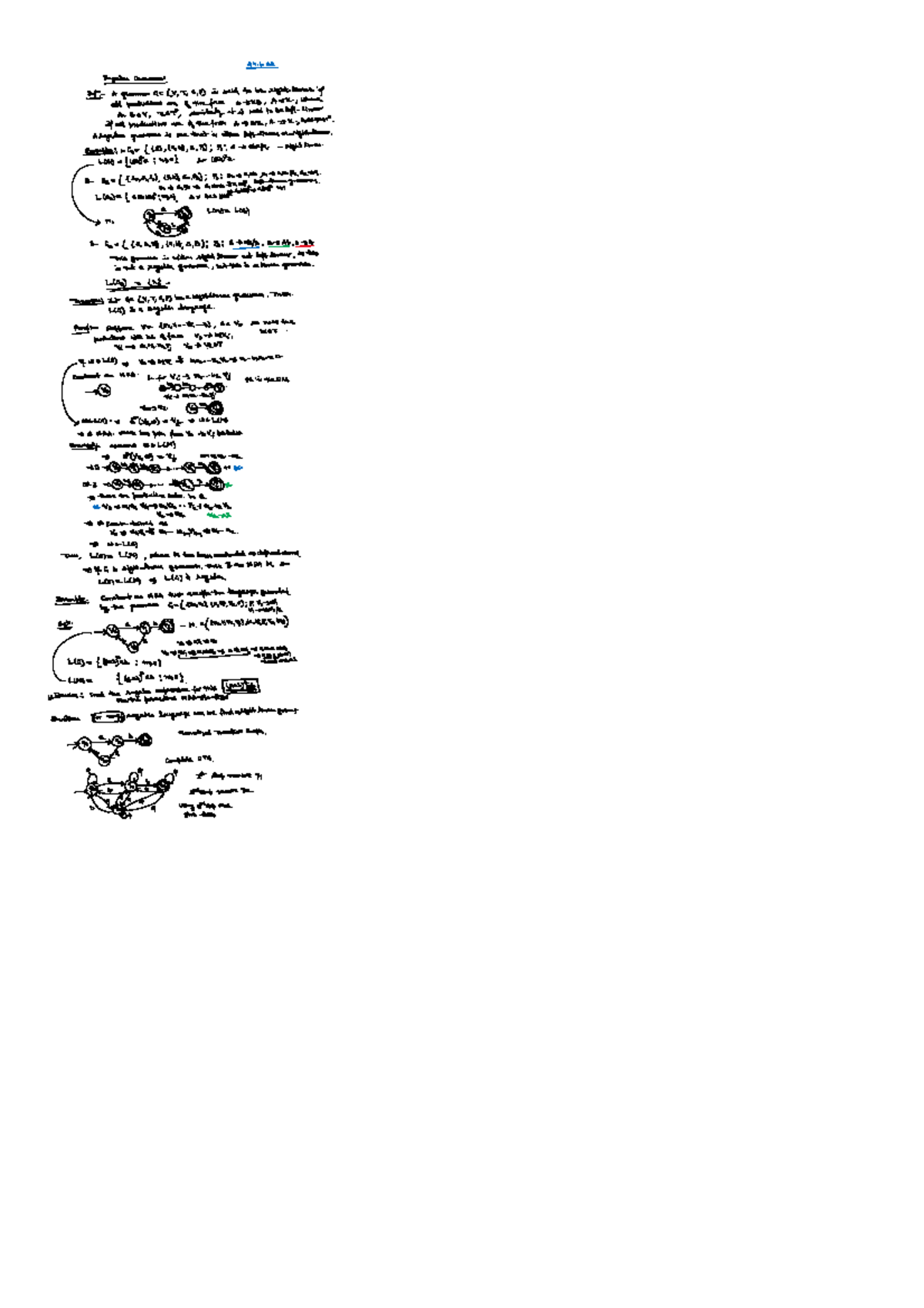 Lec 10 Theory Of Computation Notes 241 Regular Grammers Dep A Grammar V T Sp Is Said