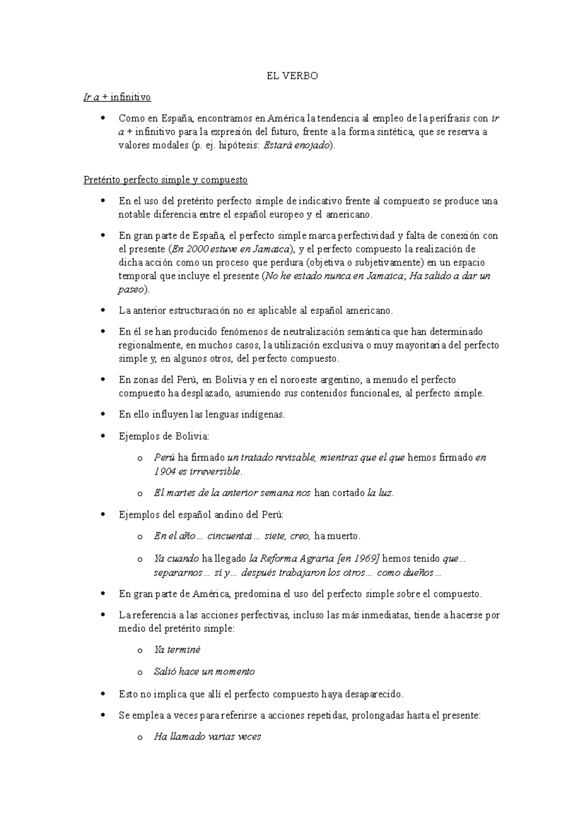 EL Verbo 3 - Apuntes de Antonio Torres del tercer tema de español de ...