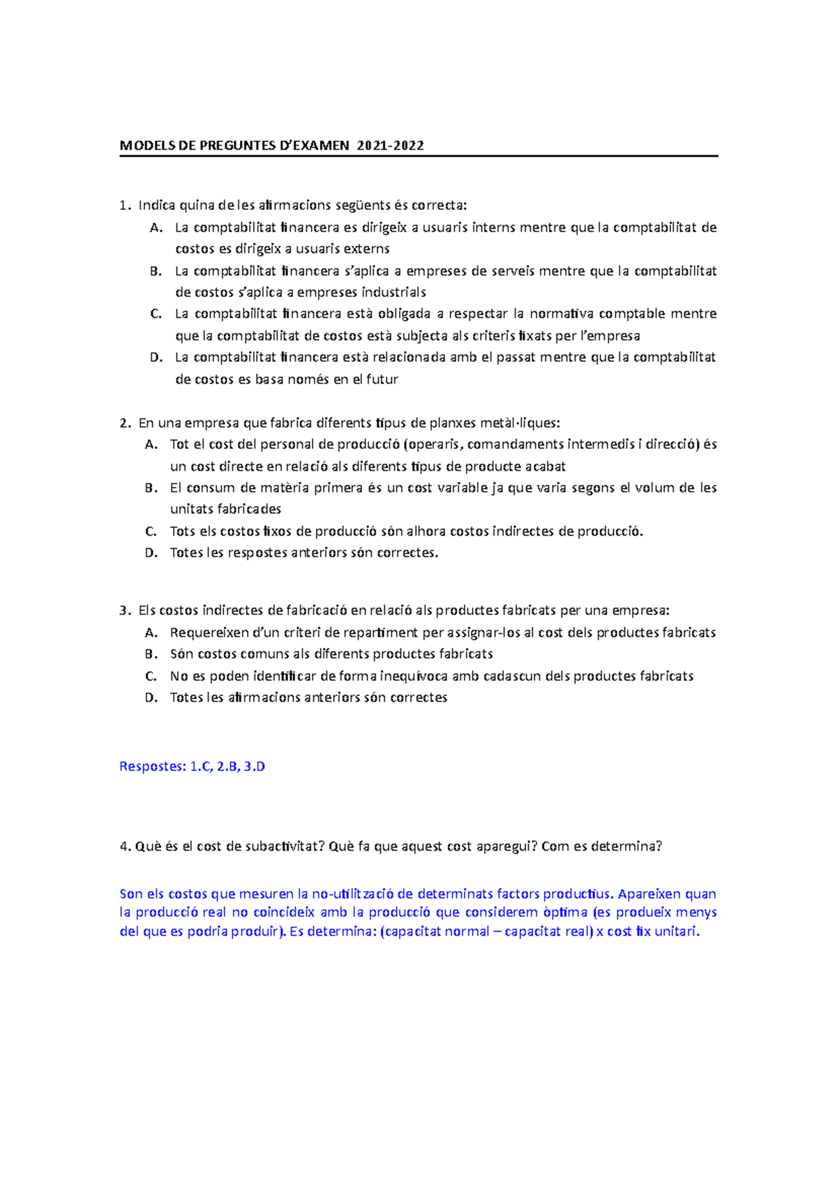 Còpia de Model examen costos - MODELS DE PREGUNTES D’EXAMEN 2021 ...