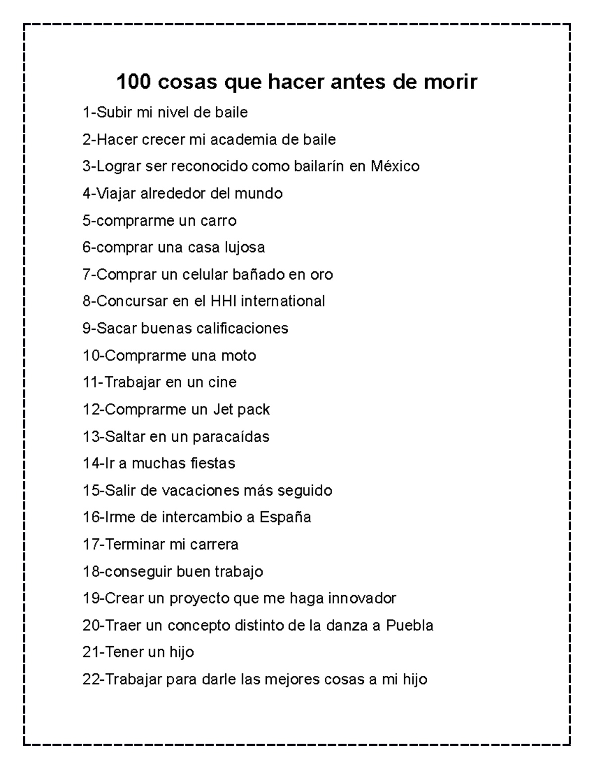 100 cosas que hacer antes de morir actividad 12 - 100 cosas que hacer ...