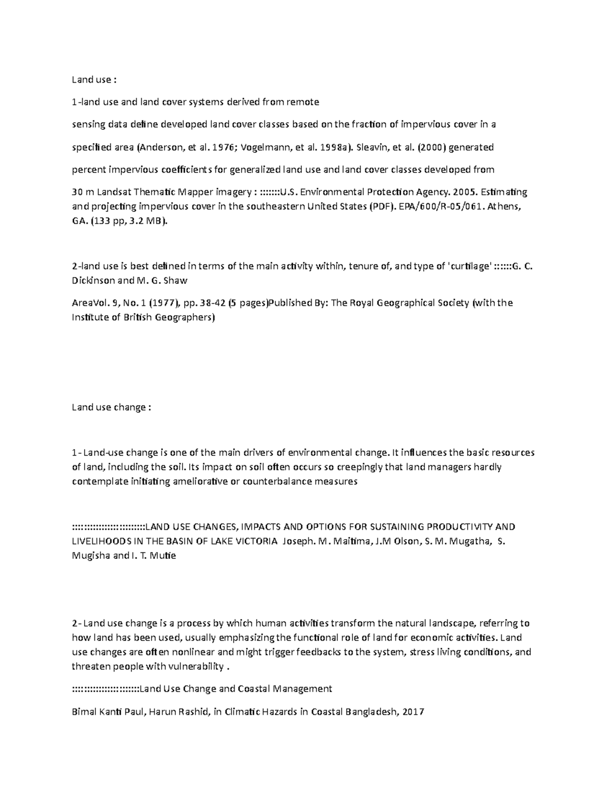 Land use - Land use - Land use : 1-land use and land cover systems ...