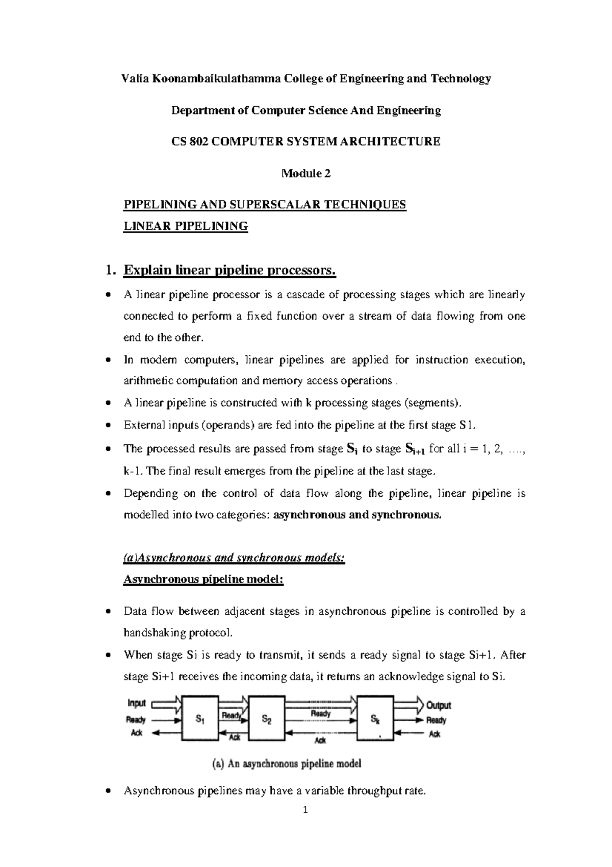 CSA Module 2-2 - Notes - Valia Koonambaikulathamma College of ...