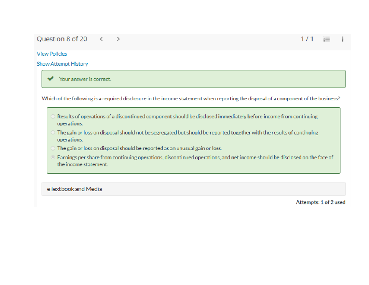 ACC - 317 Chapter 1 - Question 8 - ACC-317 - Studocu