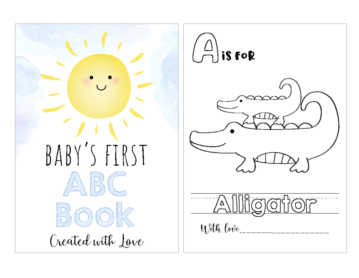 Sunshine Blue Cloud ABCBook - is for With love ...