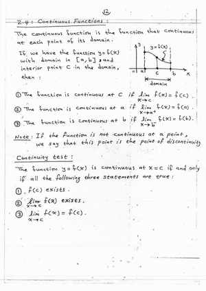 CALC Lecture Notes (Part 5 - Calculus 1 - Studocu