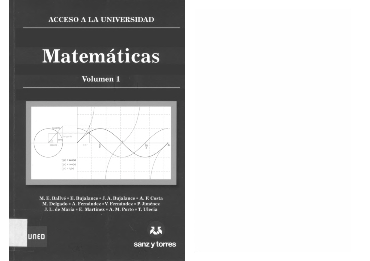 Matematica-Vol1 - libro - Matemáticas I - Studocu