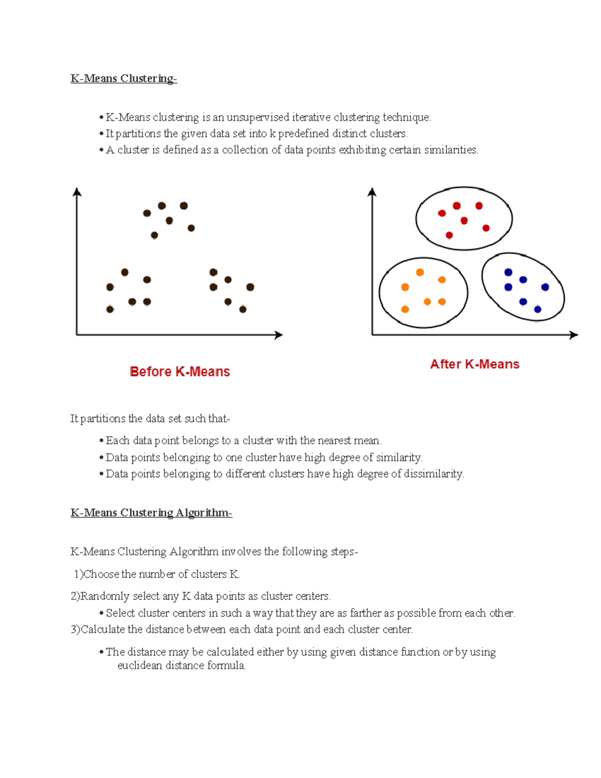 K means Problem - Ooo - K-Means Clustering- K-Means clustering is an ...
