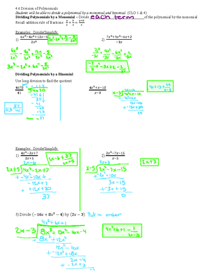 Factoring trinomials - 5.3-5 Factoring Trinomials Students will be able ...