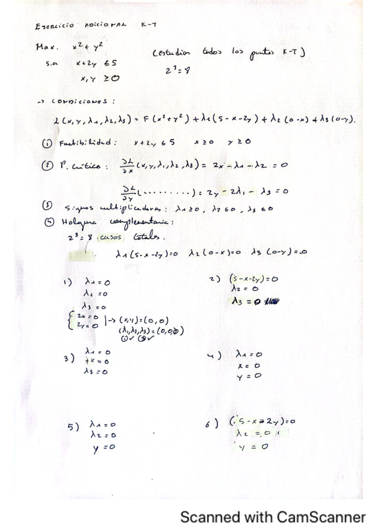 Ejercicio K-T - mates - Matemáticas - Studocu