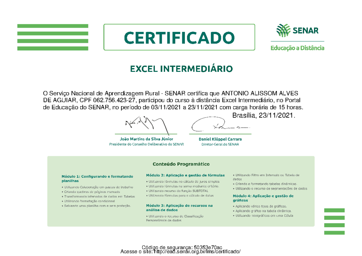 Certificado - Metodologia Científica - O Serviço Nacional de ...