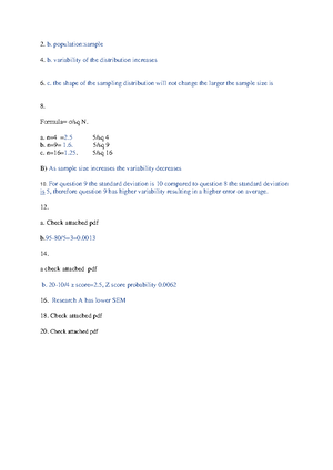 Lab 5 worksheet Sampling Distributions - Name Ryan stonell ...