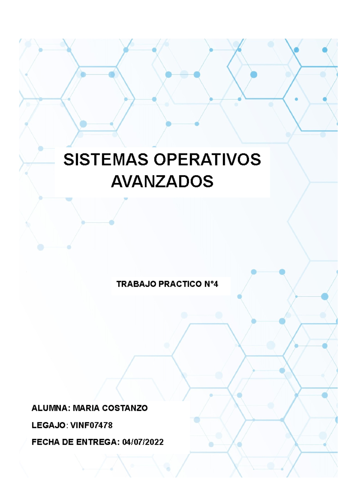 Actividad practica m4 costanzo - ALUMNA: MARIA COSTANZO LEGAJO : VINF ...