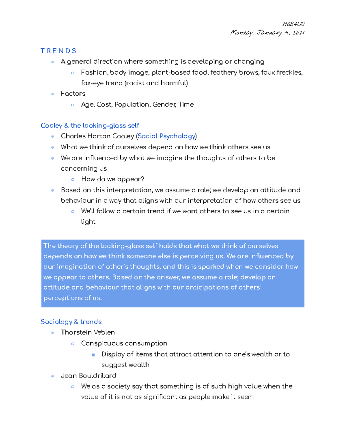 HSB4U Trends - HSB4U Monday, January 4, 2021 T R E N D S A general ...