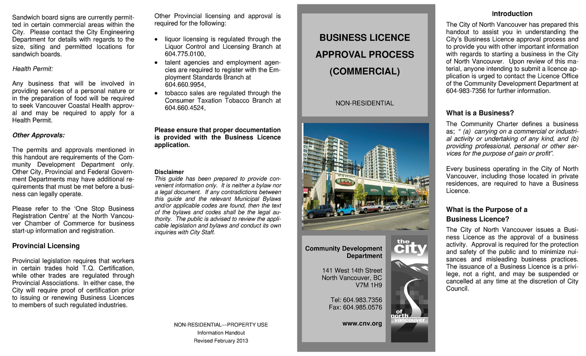 Business Licence Approval Process Commercial - INSPECTIONSóBUILDING ...