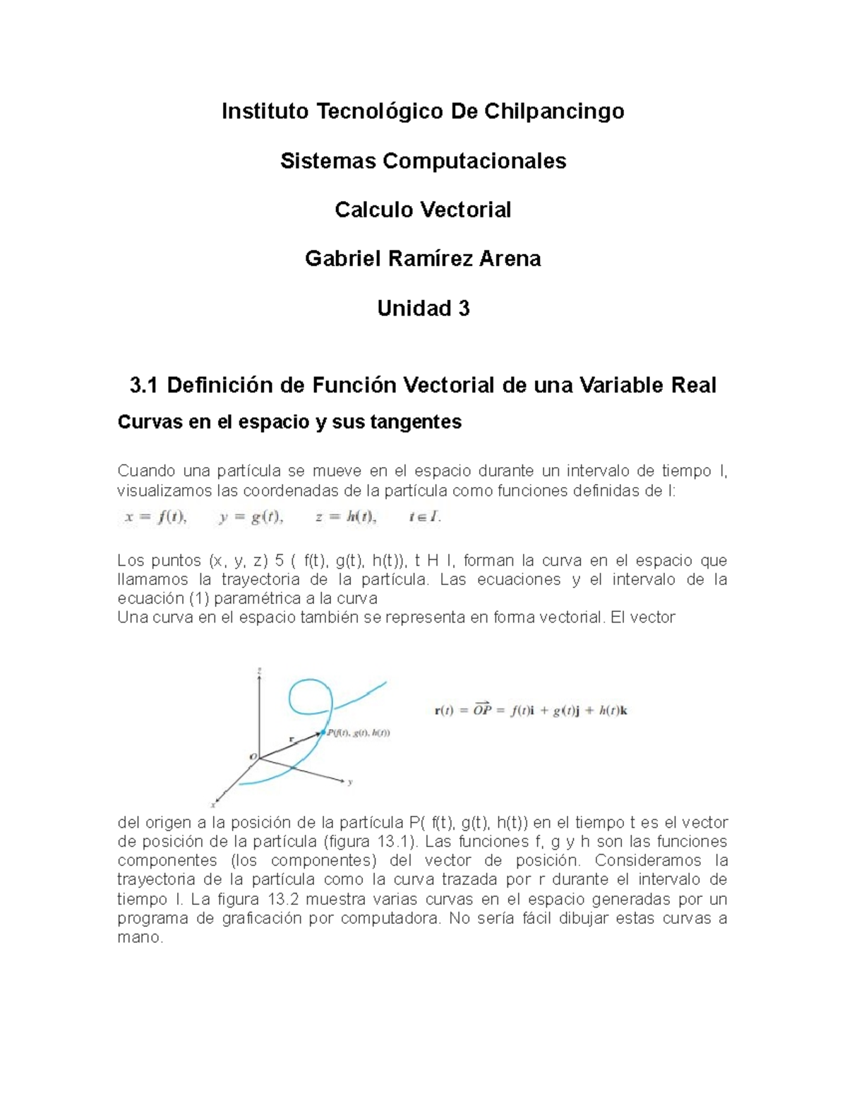 Unidad 3 - Calculo vectorial 18520387 - StuDocu