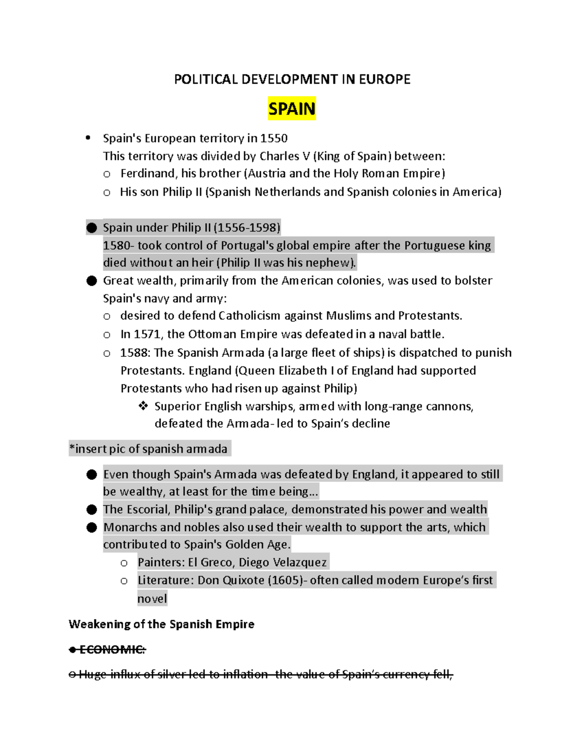 Political- Development- Europe Draft - POLITICAL DEVELOPMENT IN EUROPE ...