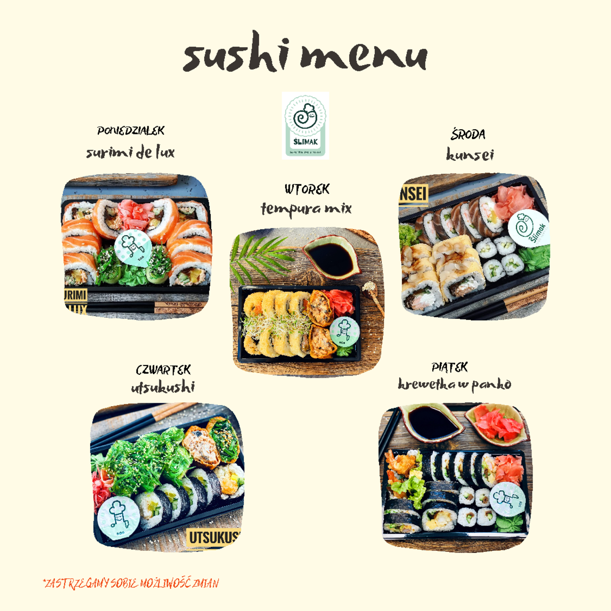 Sushi 03.23 PDF - Podstawy żywienia - surimi de lux sushi menu tempura mix kunsei utsukushi ...