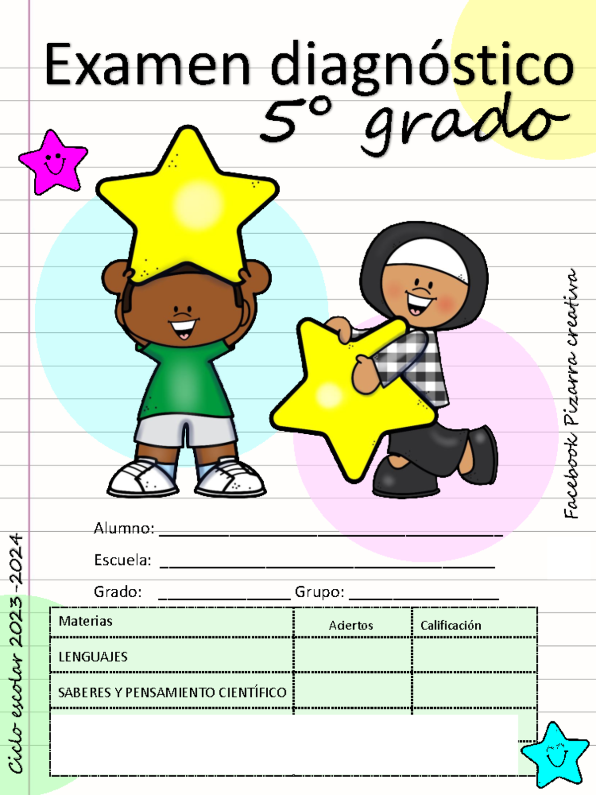 Evaluacion Aprendizaje 5to Examen Diagnóstico Ciclo Escolar 2023 4703