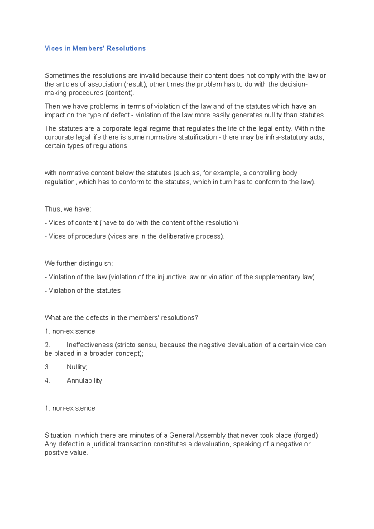 Vices in Members' Resolutions 7 - Vices in Members' Resolutions ...