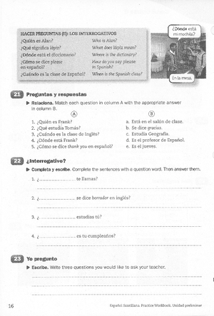 Copy of Unit Para Empezar Chapter Reflection Activity - - Studocu
