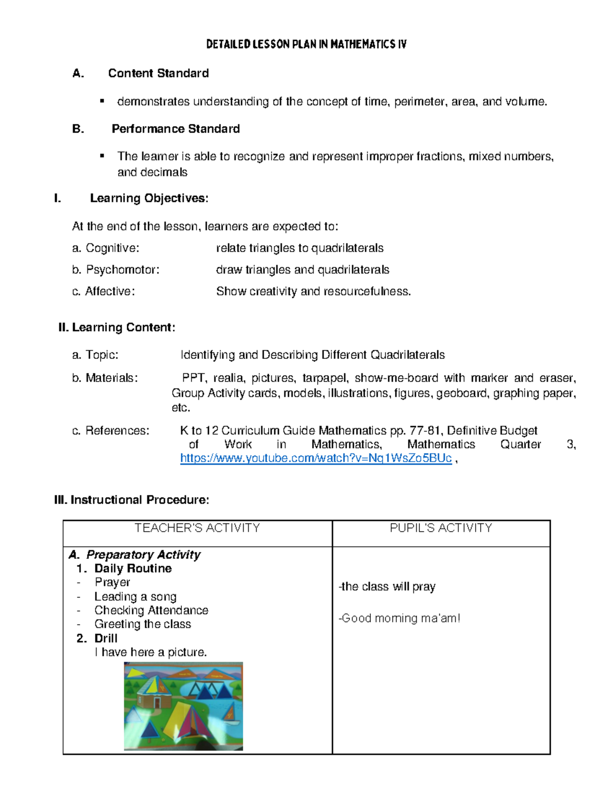 Detailed Lesson PLAN IN Mathematics IV.docx( Identifying and Describing ...