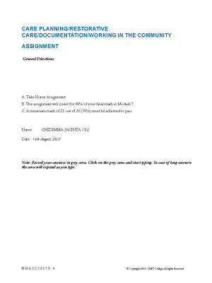 Assisting with Medications-Assignment II - Module 10 – Assisting with ...