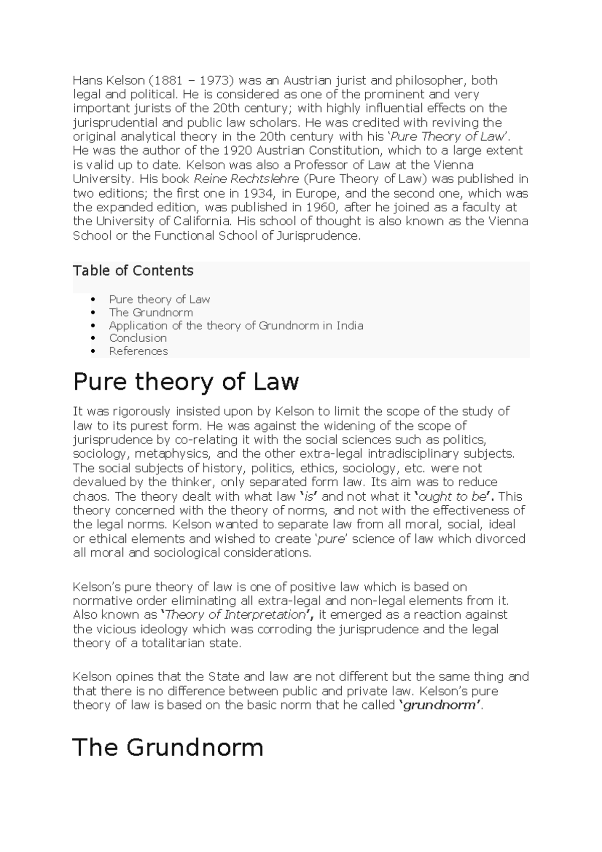 Grundnorm - ,a.kfnlkafjlakef fkanfkl;ajf;lkamsflsd - Hans Kelson (1881 ...