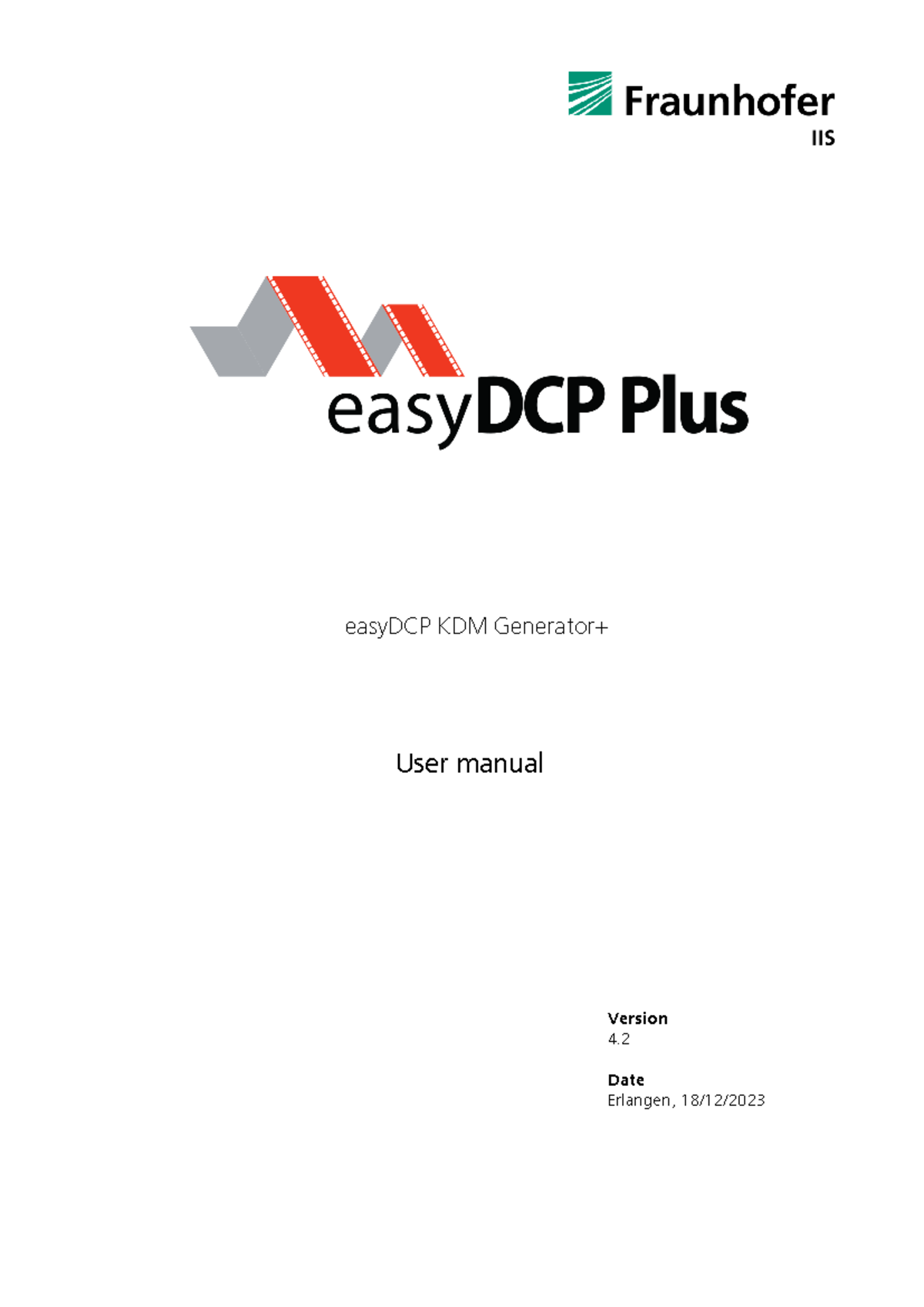 Easy DCP KDM Generator User Manual - easyDCP KDM Generator+ User manual ...