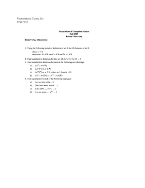 Foundations to Comp Sci-3 - CS07210 - Foundations Comp Sci CS - Studocu