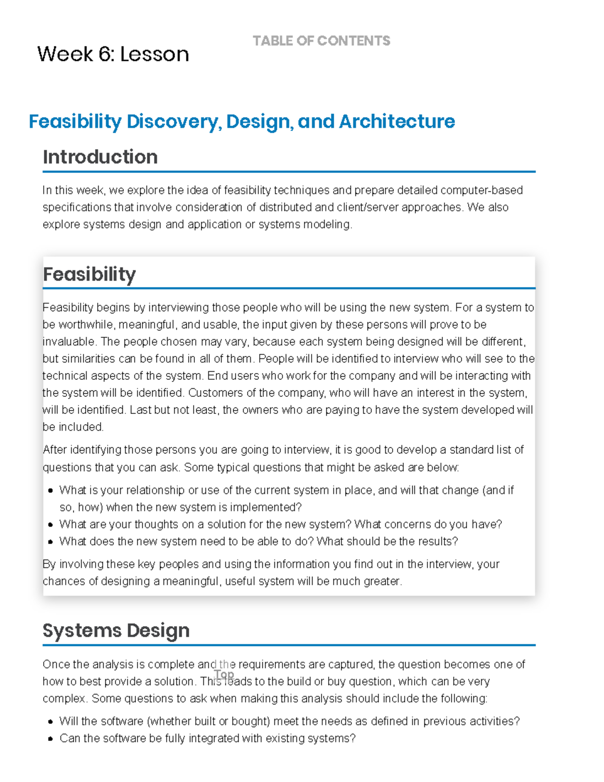 CIS321 Week 6 Lesson Structured Analysis and Design - 62011 - Week 6 ...