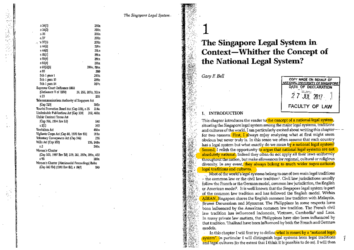 Class 1 Bell - Reading materials - LC5337 - Studocu