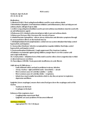 Pediatric Simulation-Unfolding Case Study with Answers Faculty - NUR ...