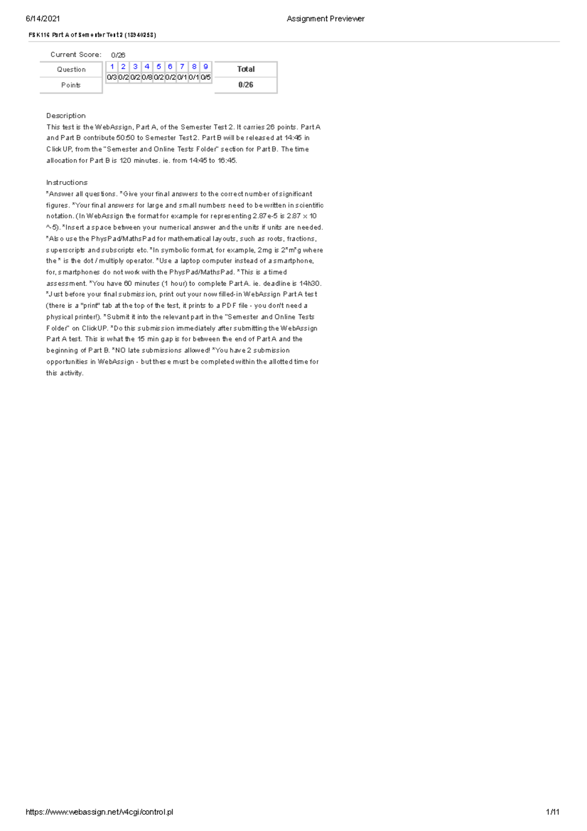 Sem Test 2 Part A MEMO - Sem Test 2 Part A MEMO 2021/2022 practice ...