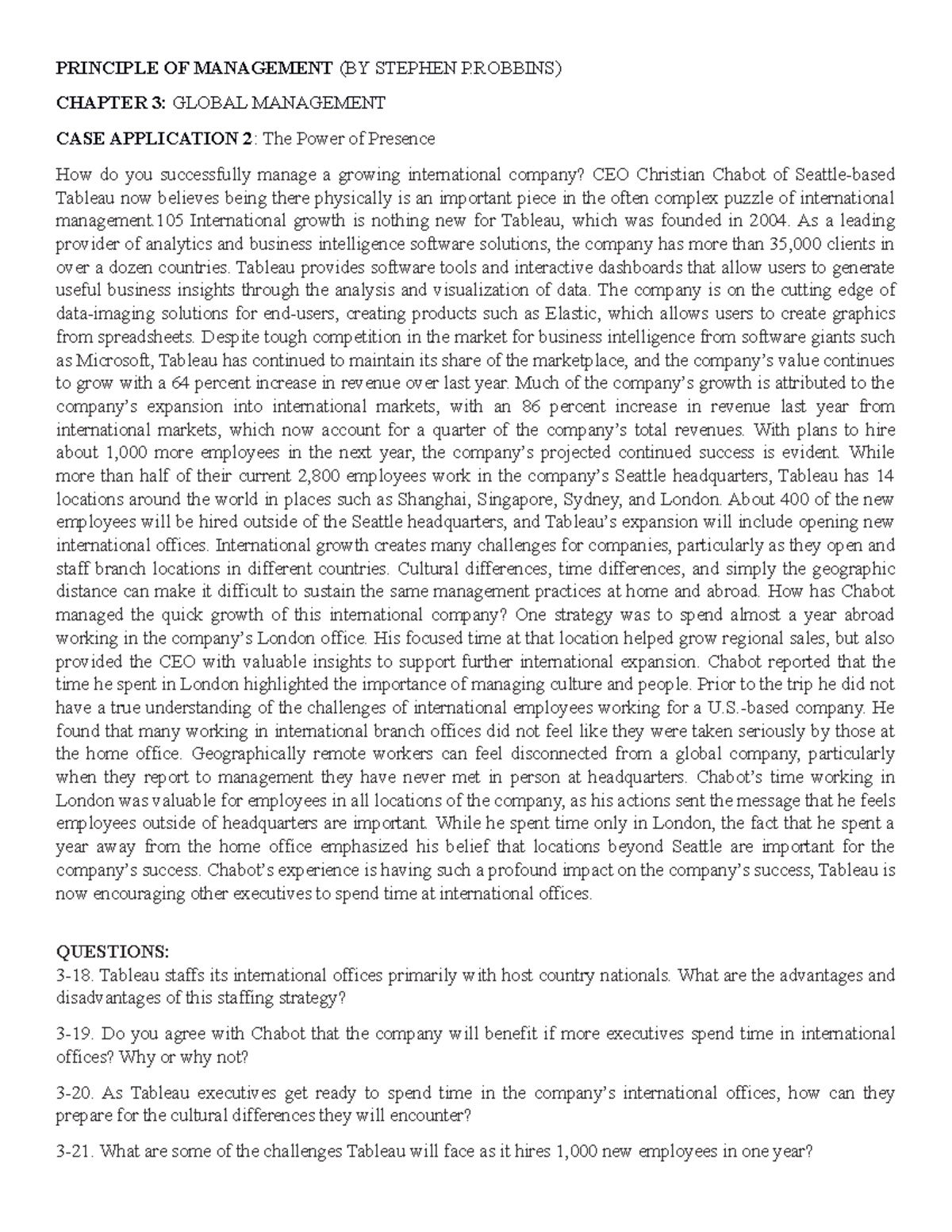 Principle OF Management - PRINCIPLE OF MANAGEMENT (BY STEPHEN P ...