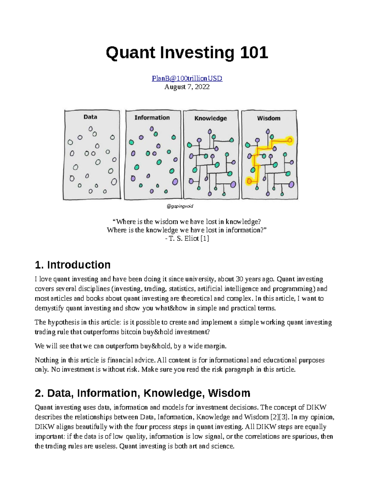 20220807 Quant Investing 101 - Quant Investing 101 PlanB@100trillionUSD ...