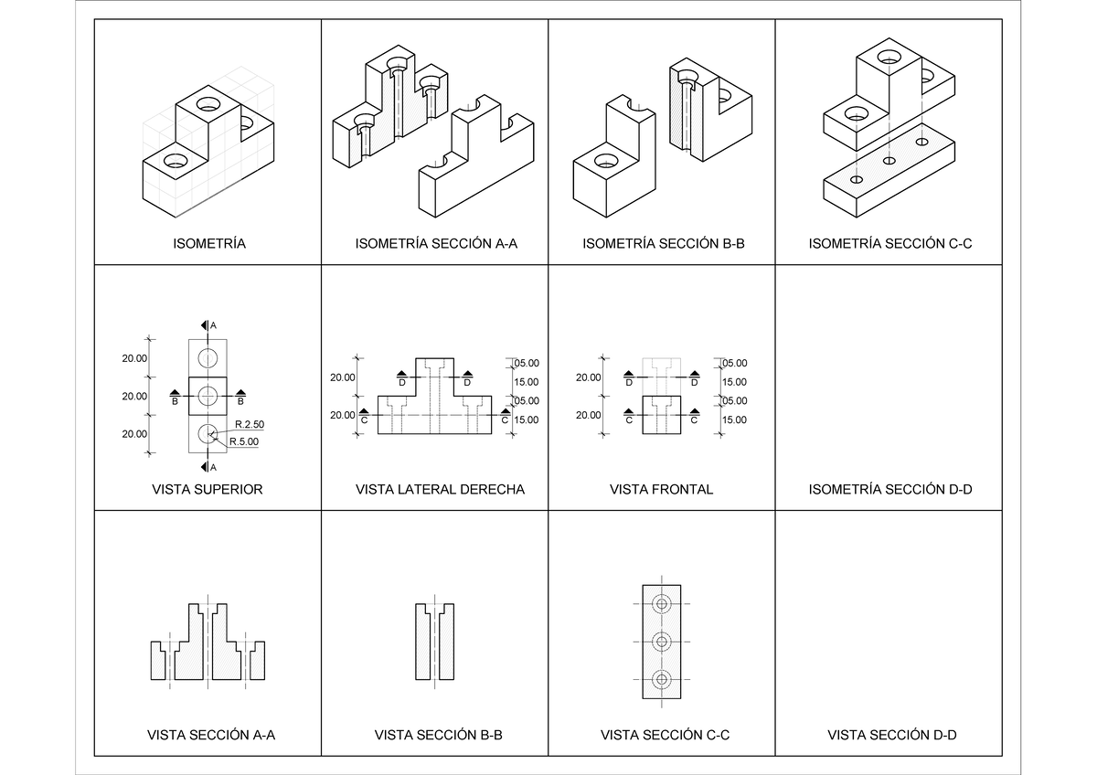 S13 Vistas DE Sección Y Comando Hatch - Dibujo para Ingenieria ...