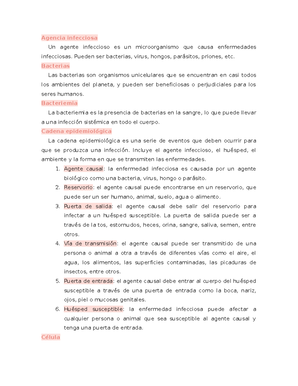 Glosario - Agencia infecciosa Un agente infeccioso es un microorganismo ...