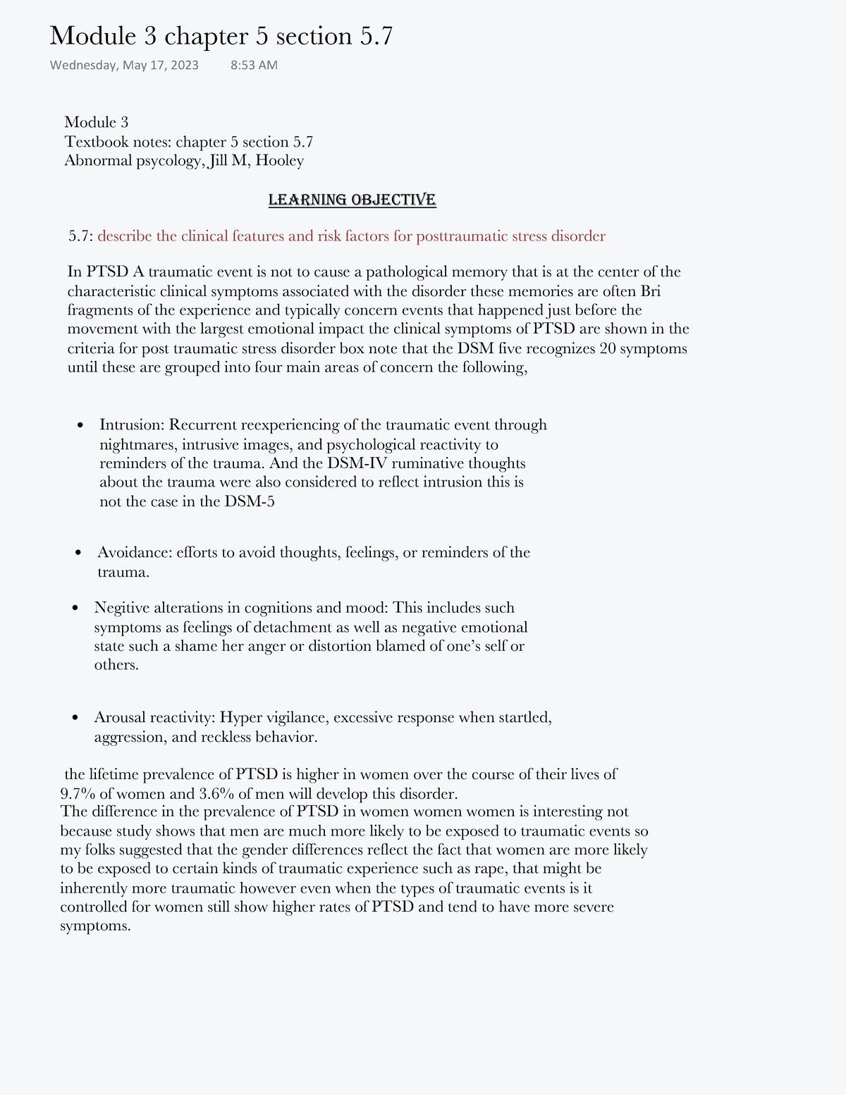 Module 3 chapter 5 section 5,7 - LEARNING OBJECTIVE Module 3 Textbook ...