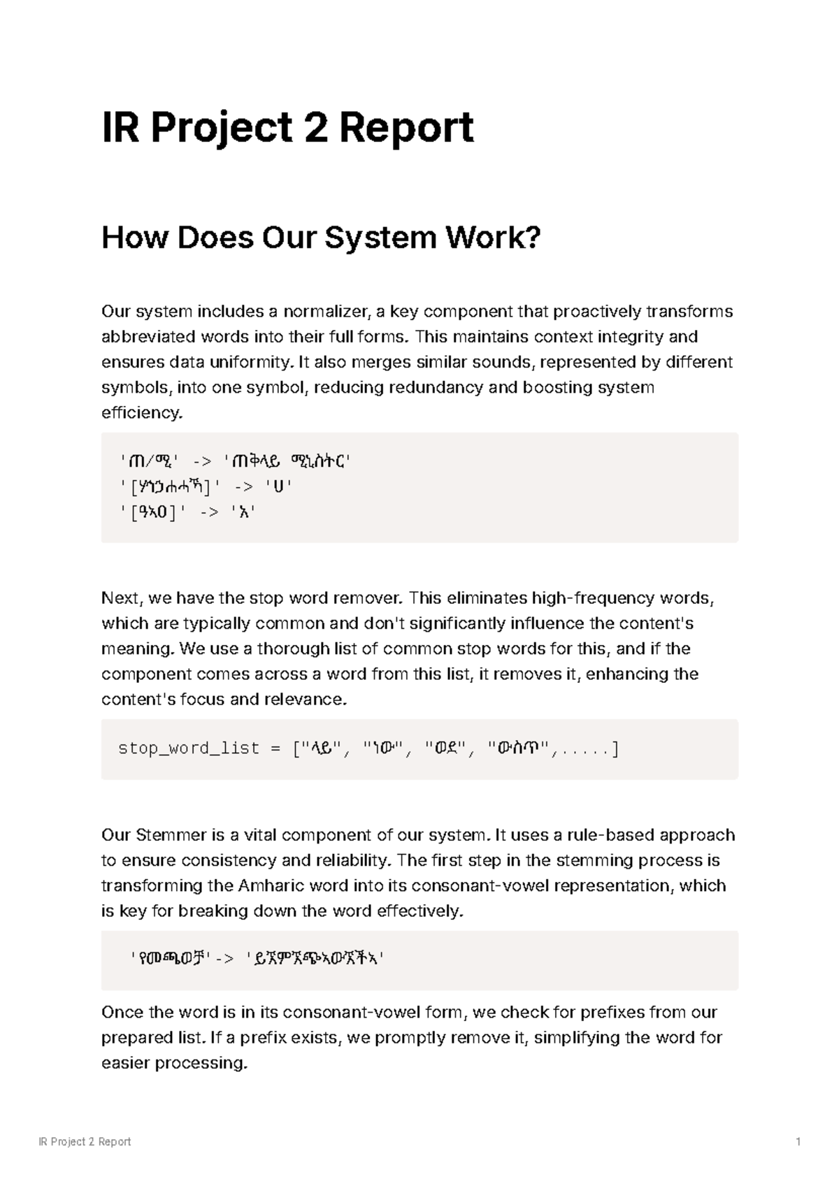 F0fbb8ff-d60f-4fe9-8459-c05df612b9f0 IR db - IR Project 2 Report 1 IR ...