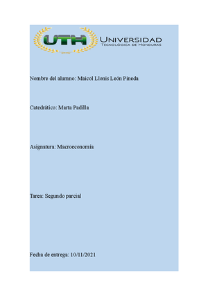 Contabilidad Gerencial Tarea Modulo 7 y 8 UTH - Presentación de trabajo ...