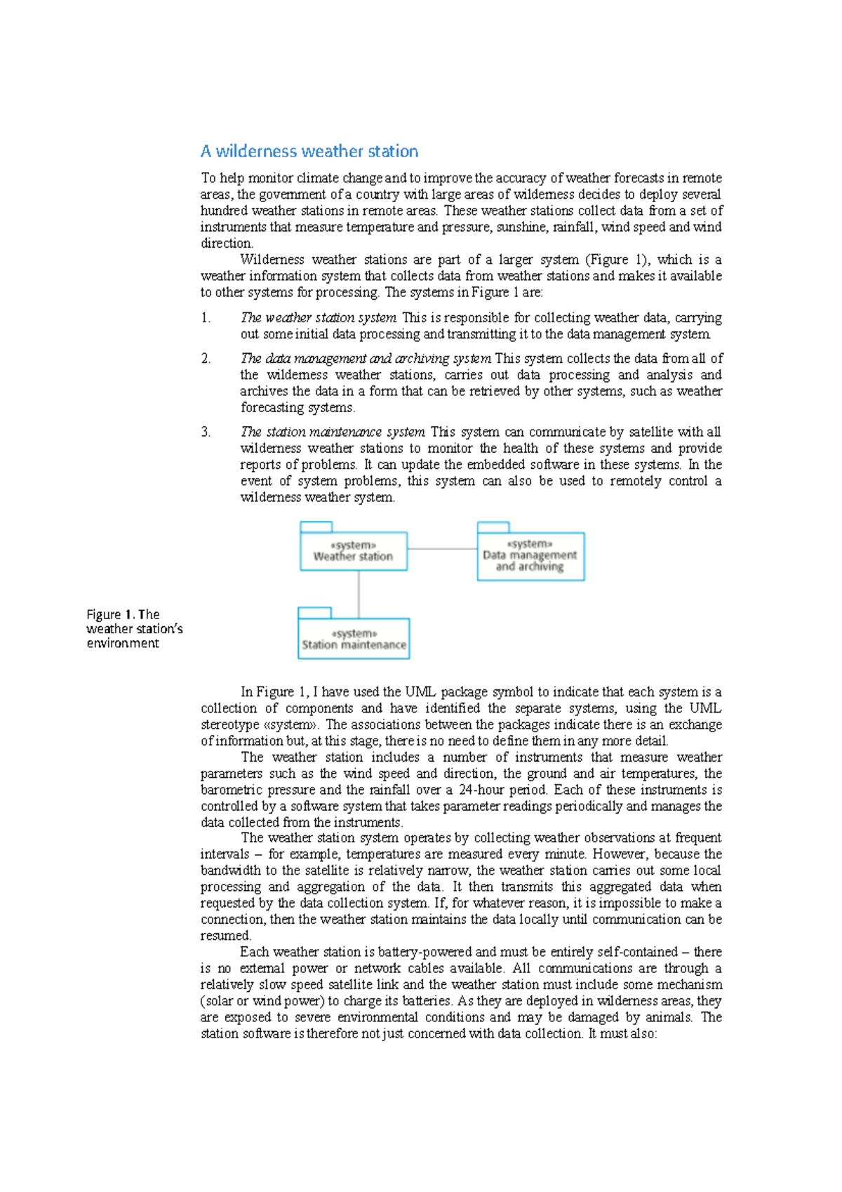 WWS overview - Software Engineering - A wilderness weather station To ...