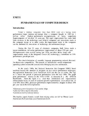 Processor Design - short notes - Advanced Computer Architecture - KTU ...