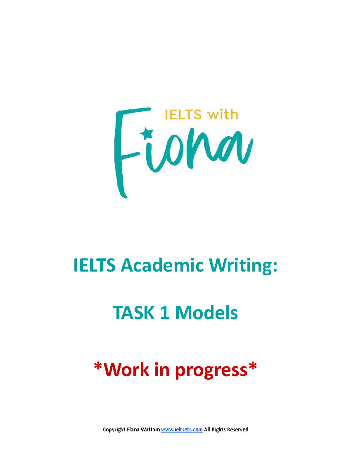 Task-1-Models- compressed - IELTS Academic Writing: TASK 1 Models Work ...
